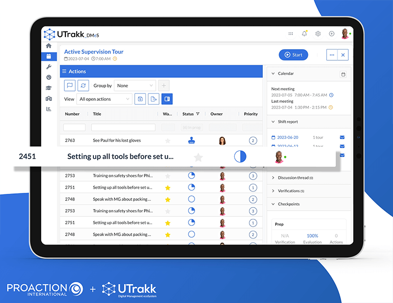 Supporting 5S Methodology with UTrakk
